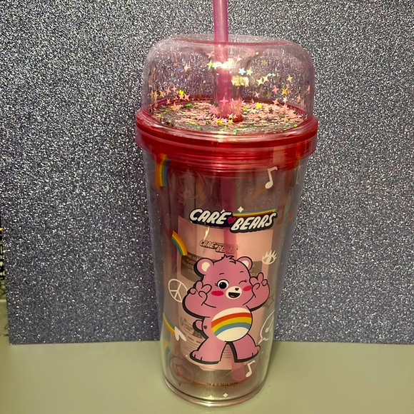 Care Bears | Kitchen | Care Bear Glitter Double Wall Plastic Tumbler ...
